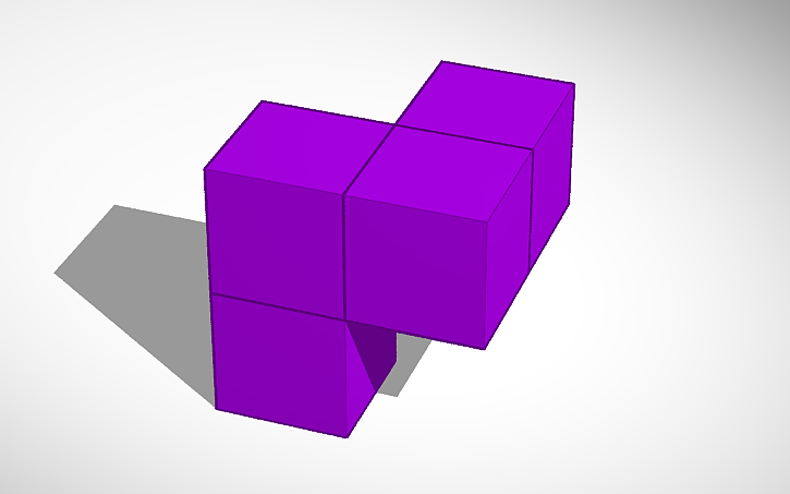 3D design purple shape | Tinkercad