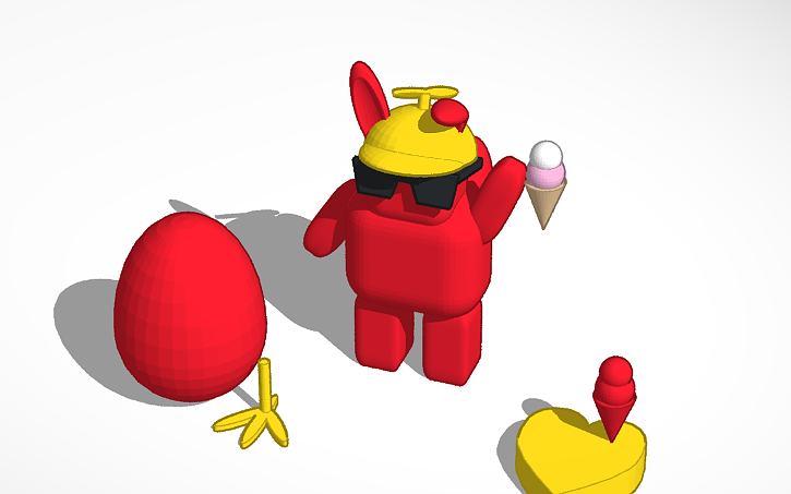 3D design a human hwo likes ice cream | Tinkercad