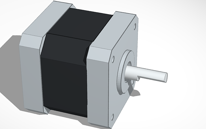 3D design stepper motor - Tinkercad