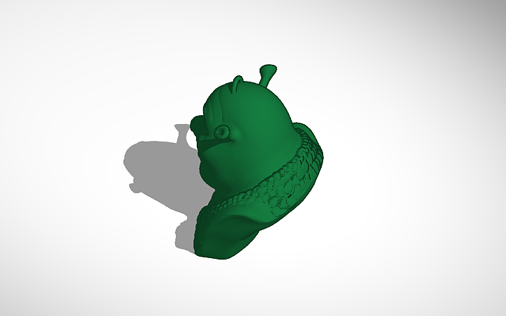 3D design Shrek keychain - Tinkercad