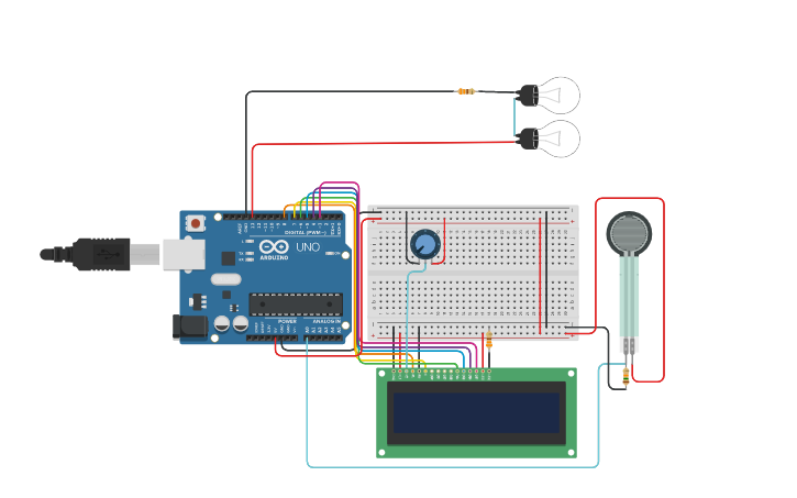 Circuit Design Force Sensor Tinkercad 