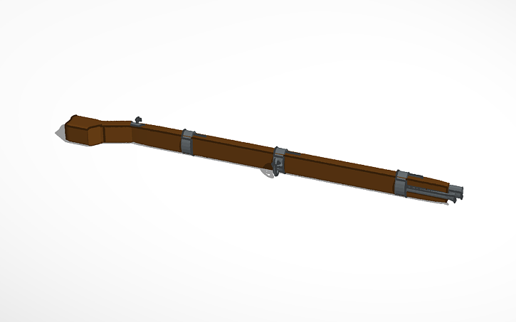 3D design Springfield Musket - Tinkercad