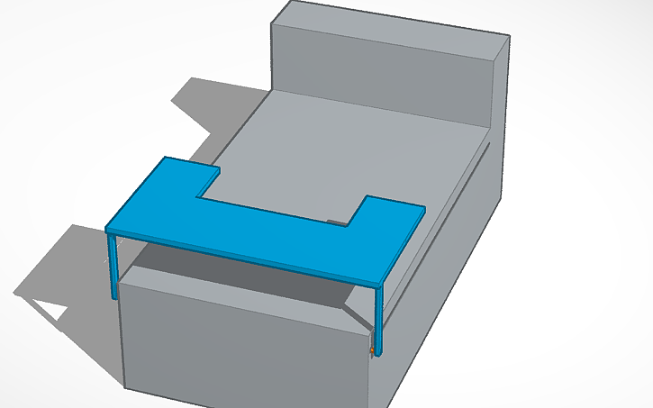 3D design DESK/BED | Tinkercad