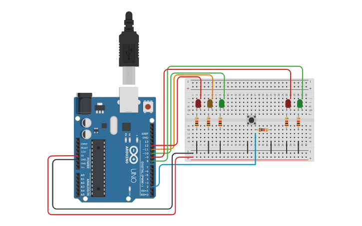 Circuit design TP2/ EX4 - Tinkercad