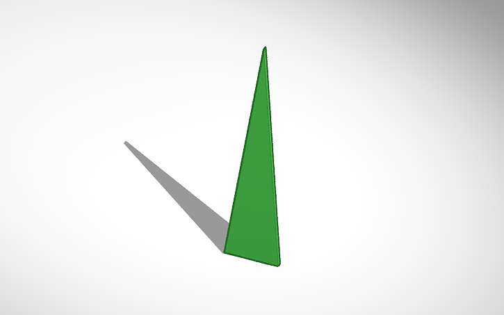 3D design fin - Tinkercad