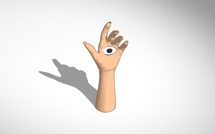 3D design hand - Tinkercad