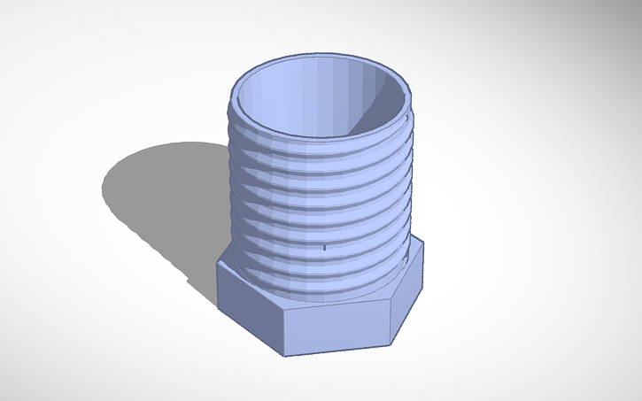 3D design Screw Cup - Tinkercad