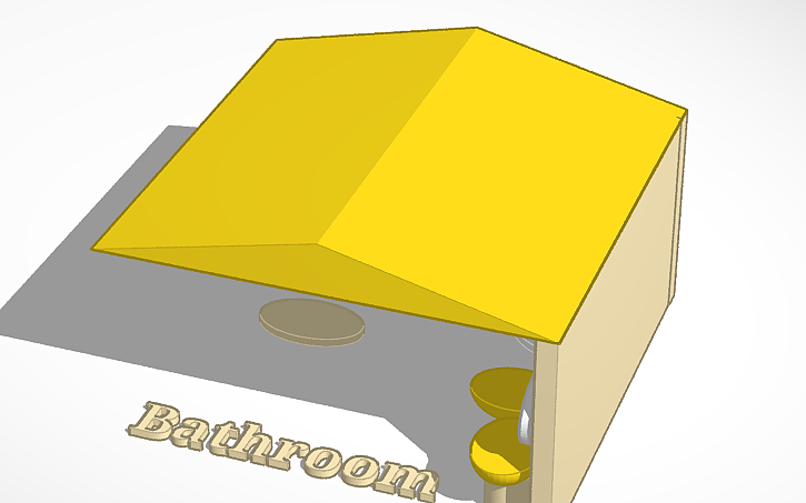 3D design My yellow bathroom | Tinkercad