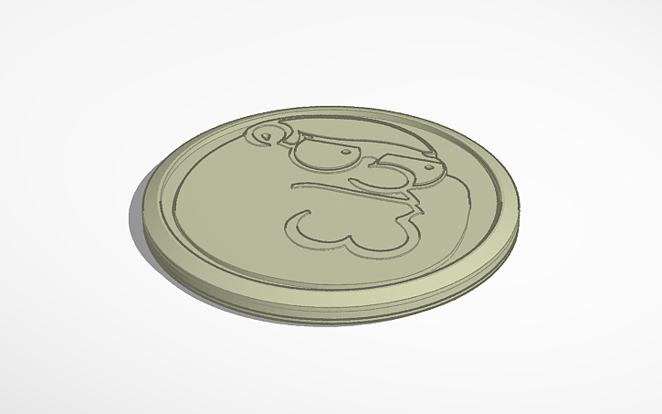 3D design peter griffin medalion - Tinkercad