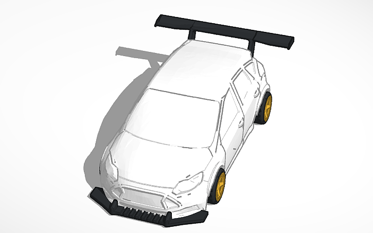 3D design ford focus wrc rally - Tinkercad