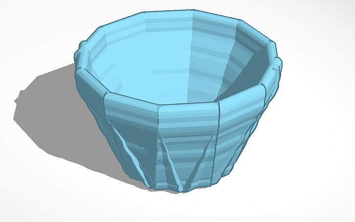 3d Design Flower Pot Tinkercad