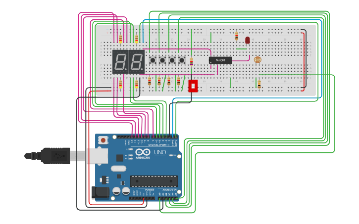 Circuit Design Project 3 Interrupt Version Tinkercad