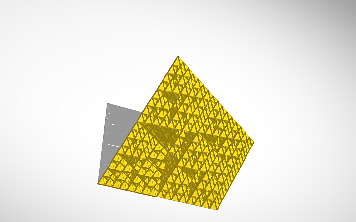 3D design Fractal pyramid - Tinkercad