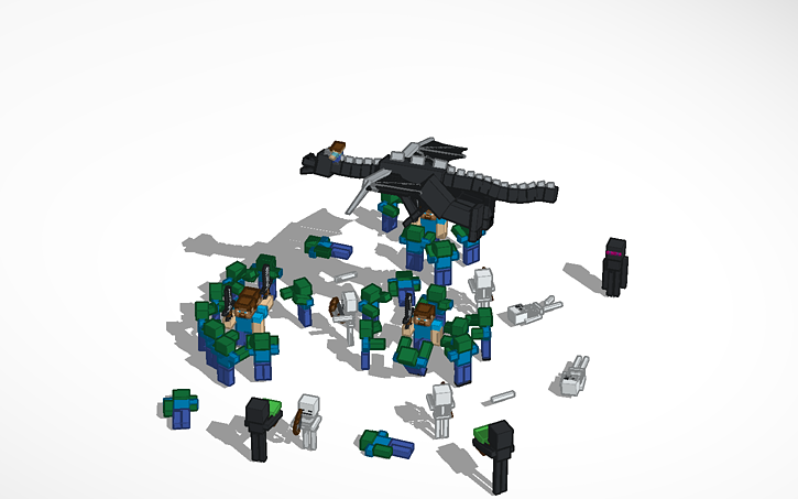 3D design MINECRAFT!!!!!!!!!!!!!! - Tinkercad