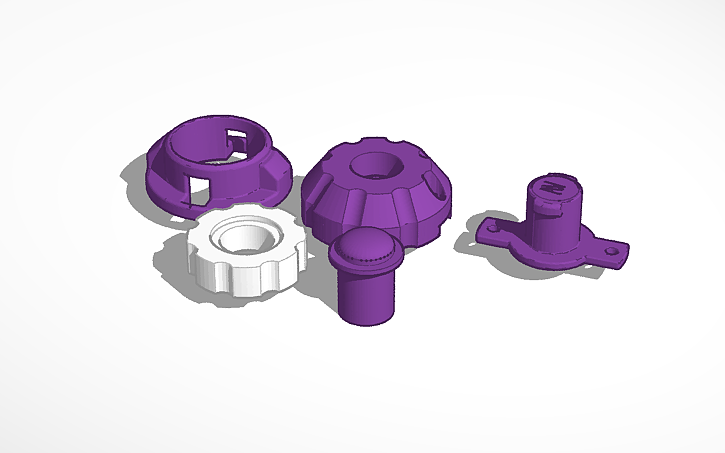 3D design beyblade burst critical driver - Tinkercad