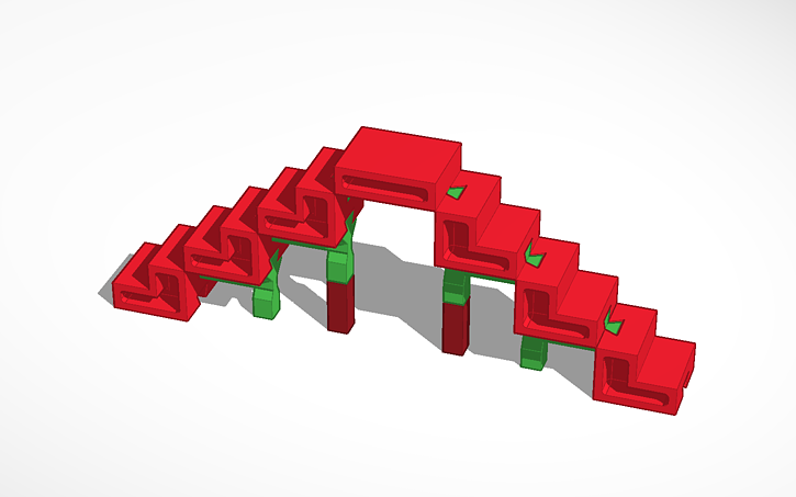 3D design Domino Stairs (Display) | Tinkercad