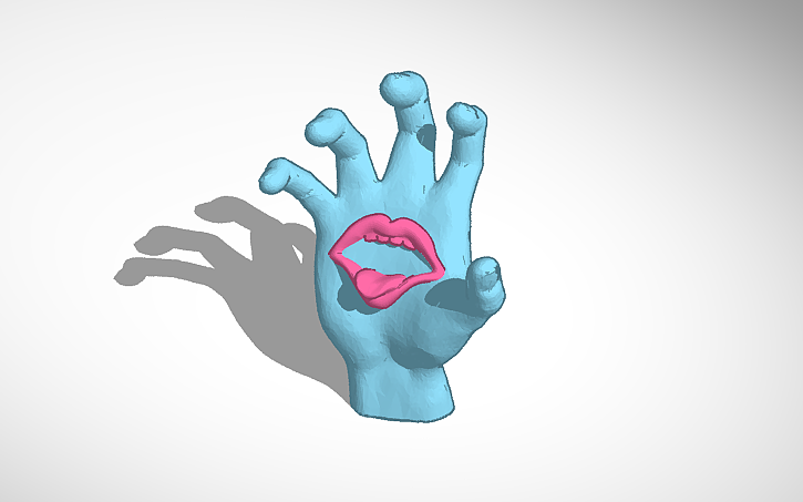 3D design Scream hand - Tinkercad