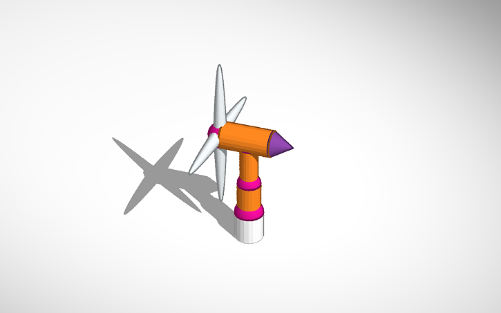 3D design windmolen - Tinkercad