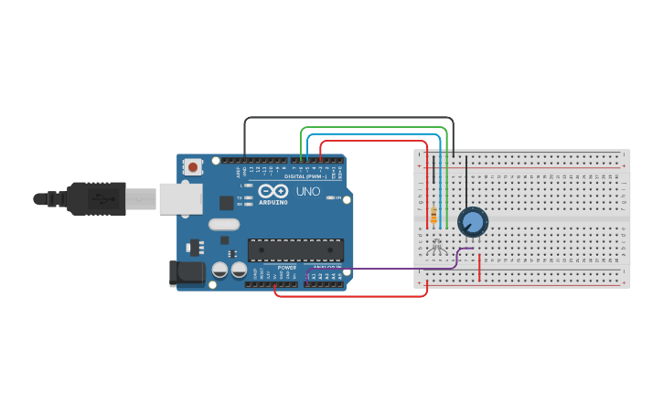 Circuit design Copy of Sesión 15 - Tinkercad