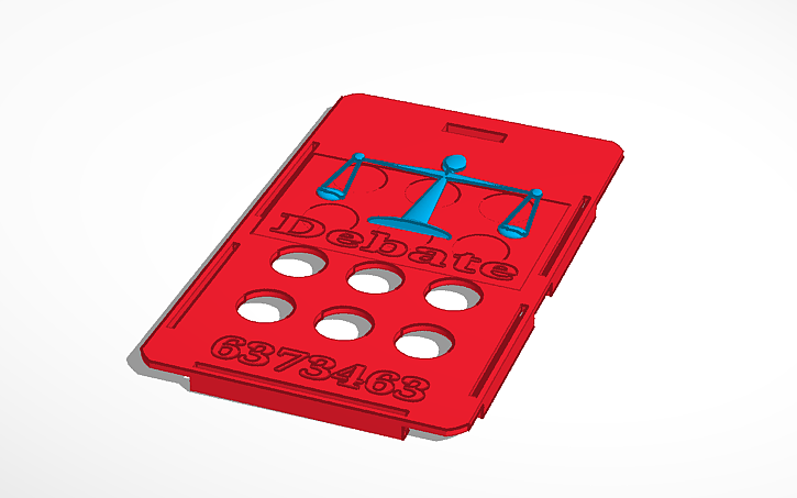 3D design Copy of ID / Access Card Holder - Tinkercad