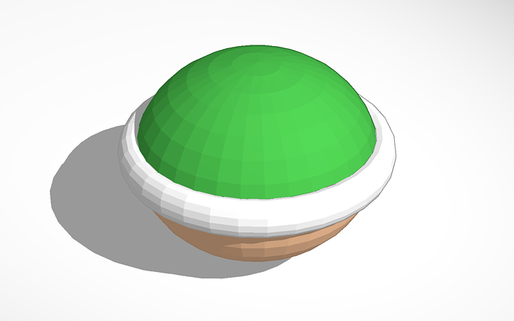 3D design turtle shell dreidel - Tinkercad