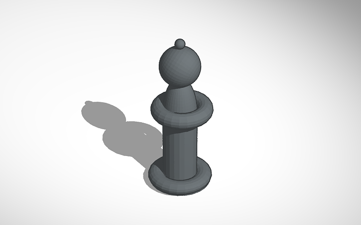 3D design Bishop - Tinkercad