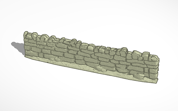 3D design stone wall 130 - Tinkercad