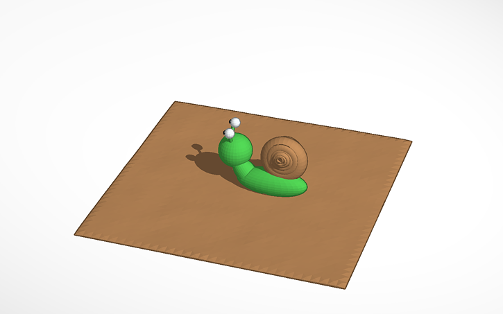 3D design A Snail - Tinkercad