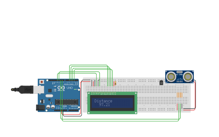 Circuit design Distance - Tinkercad