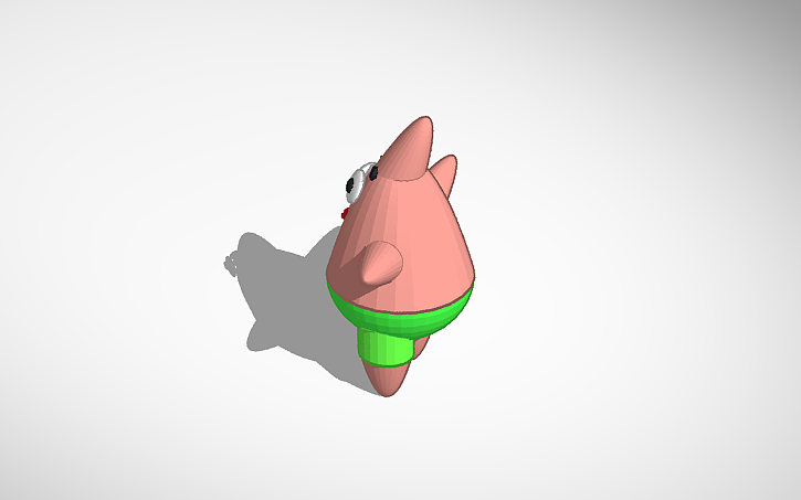 3D design Patrick Star - Tinkercad