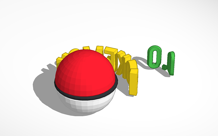 3D design pokemon - Tinkercad