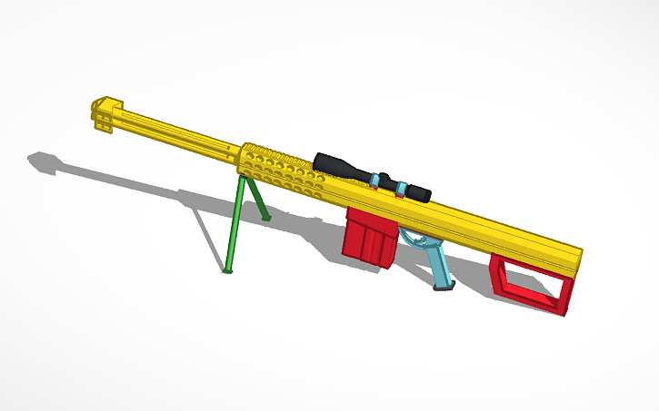 3D design Barret 50.cal | Tinkercad