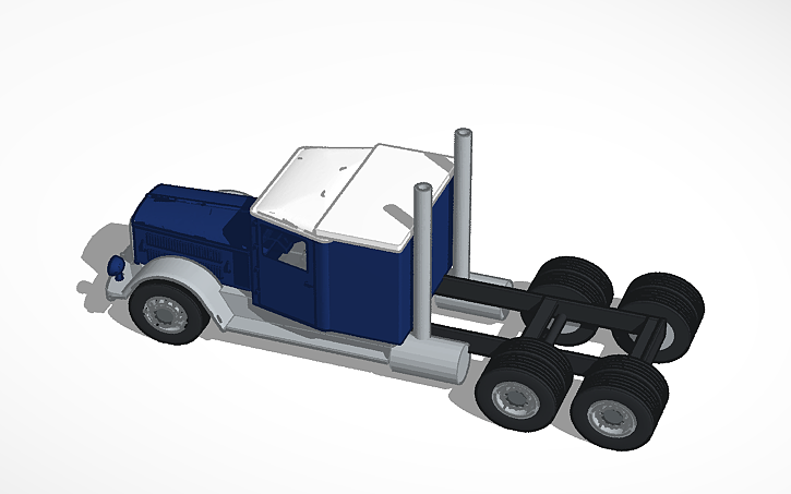 3D design old big rig - Tinkercad