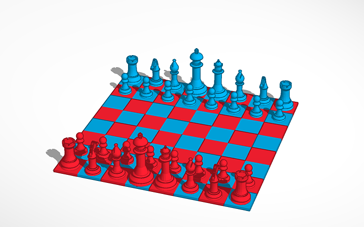 3D design CHESS SET | Tinkercad