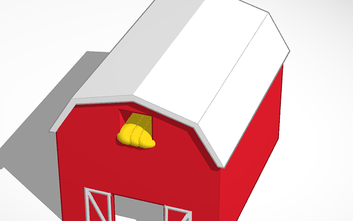 3d Design Red Barn Tinkercad