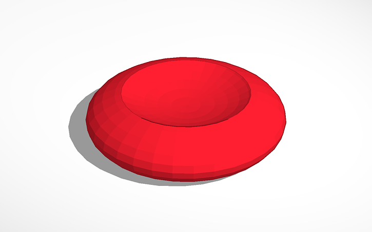3D design Red blood cell | Tinkercad