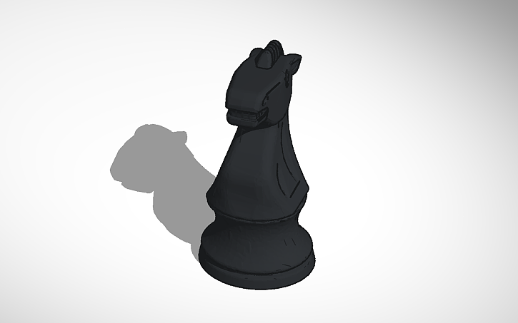 3D design Chess-Knight - Tinkercad
