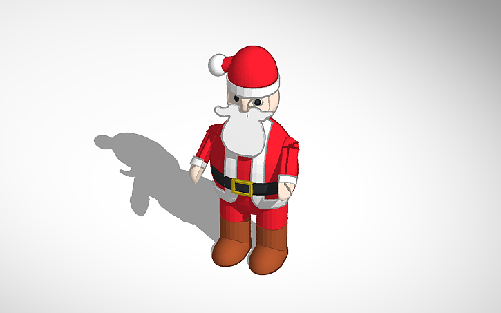 3D design Santa Claus Prop Figure - Tinkercad