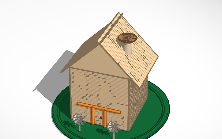 3D design cardboard house | Tinkercad