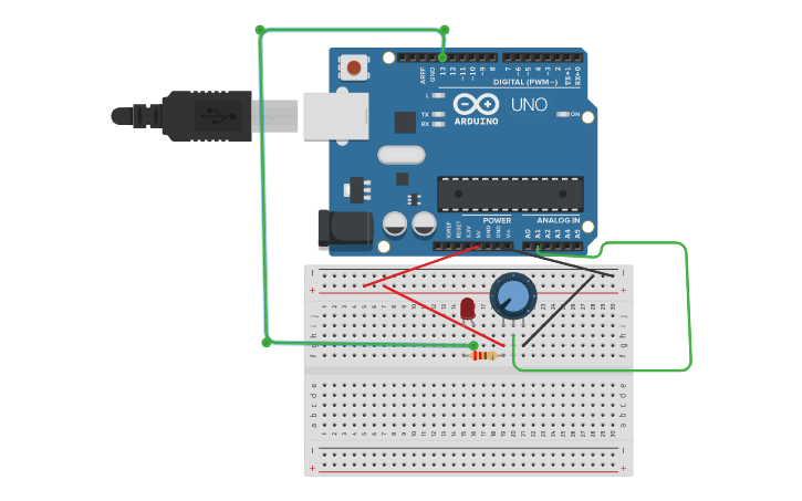 Circuit design Rodney Exercicio Arduino - Tinkercad