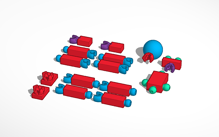 3D design action figure v2 - Tinkercad