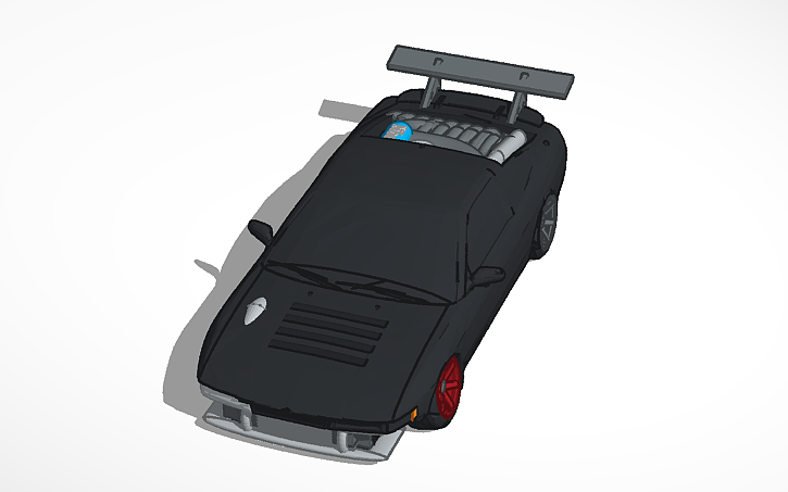 3D design Hypercharged Nissan Silvia S14 | Tinkercad