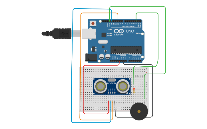 Circuit design Bone inteligente | Tinkercad
