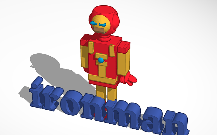 3D design ironman - Tinkercad