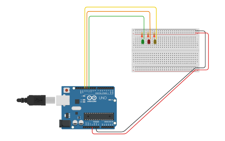 Circuit design i3C Crithmas Lights bitRead | Tinkercad