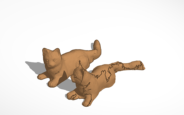 3D design cats - Tinkercad