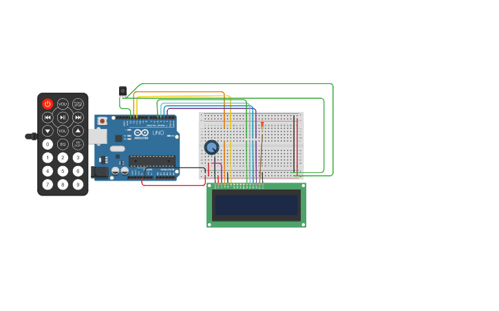 Circuit design IR Project - Tinkercad