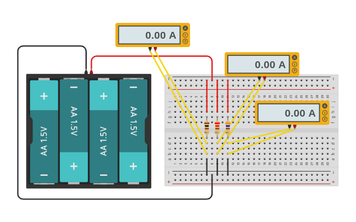 Circuit design C2-ResistenciasParalelo2 | Tinkercad