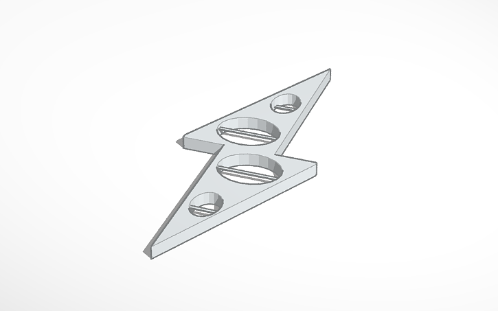 3D design Lightning Bolt | Tinkercad
