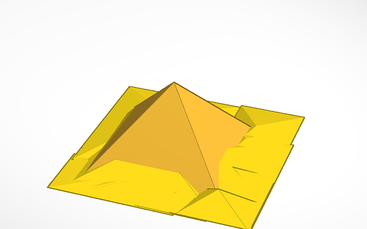 3D design Pyramid desert - Tinkercad